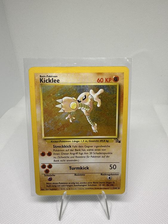 Vintage Pokemon Karte Kicklee Holo Fossil Set 1999 ab 1fr | Kaufen auf ...