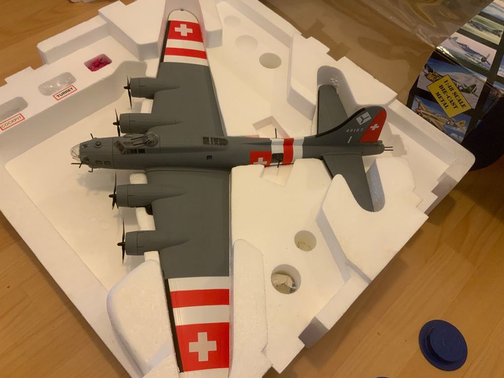 B17 G BOMBER Swiss Franklin Mint 1:48 Aviatik Luftwaffe (Neu (gemäss ...