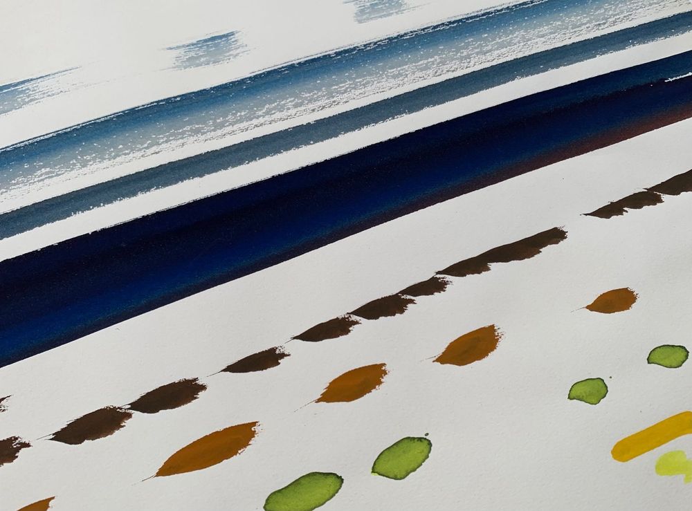 Siegward Sprotte grosses Aquarell (Gebraucht) in für CHF 1020 – mit ...