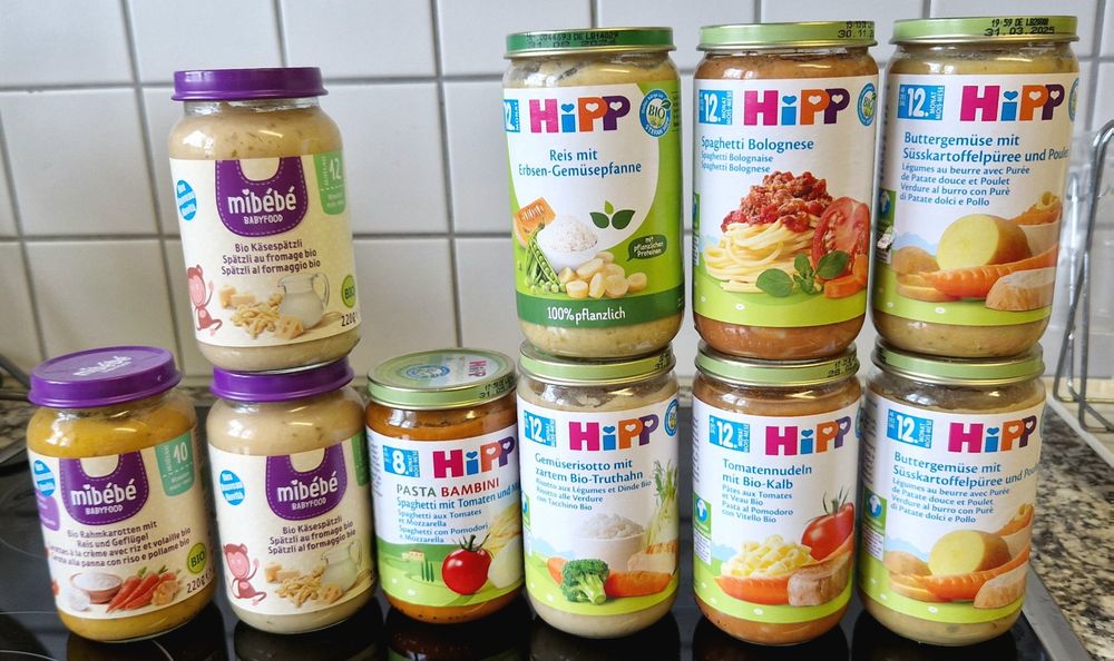 10x Hipp / Mibébé Babygläschen Brei NEU & Ungeöffnet!! (Neu und ...