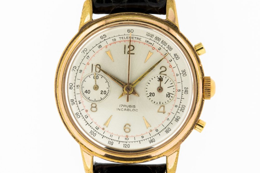 Montre vintage homme 17 rubis Incabloc or 18k 38mm suisse | Kaufen auf Ricardo