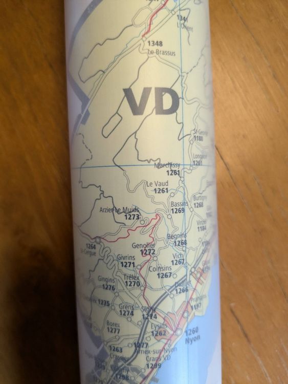 Schweizer Postleitzahlenkarte 1:260 000 (Neu und originalverpackt) in ...