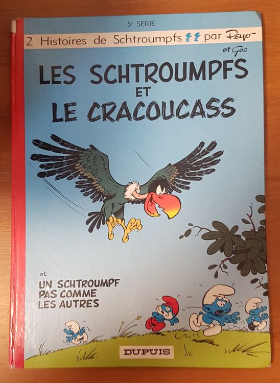 Les schtroumpfs N 5 E.O. (BON ETAT) DOS ROND 1969, V.PHOTOS (D'occasion) à Prévonloup pour CHF ...