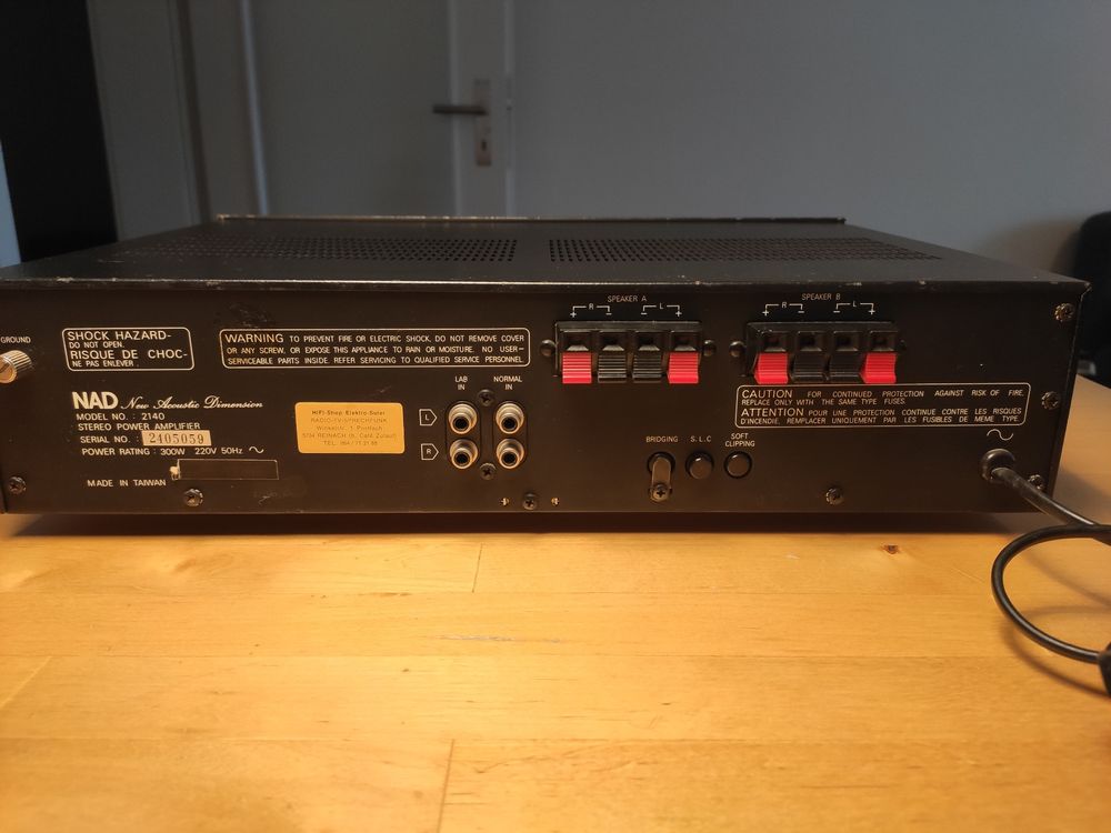 NAD 2140 ENDSTUFE (Gebraucht) in Ebmatingen für CHF 75 – mit Lieferung auf Ricardo kaufen