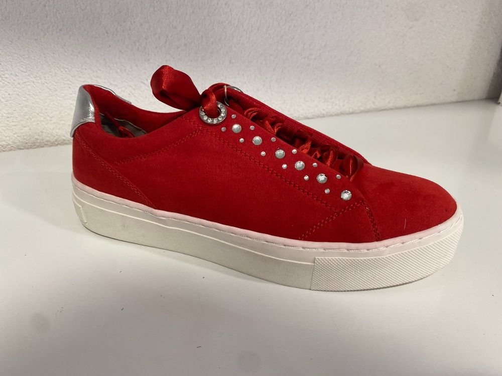 Sneaker Rot mit Steinchen (Marco Tozzi) 40 (Neu und originalverpackt ...