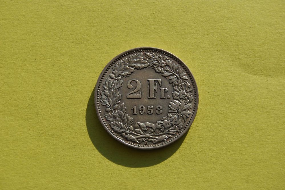 1 Münze 2 Franken 1958 (Gebraucht) in Rüfenacht BE für CHF 4.6 – mit Lieferung auf Ricardo kaufen