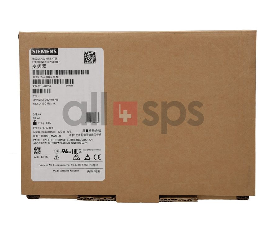 SINAMICS G110M CONTROL UNIT CU240M PN Q - 6SL3544-0TB02-1FA0 | Kaufen ...