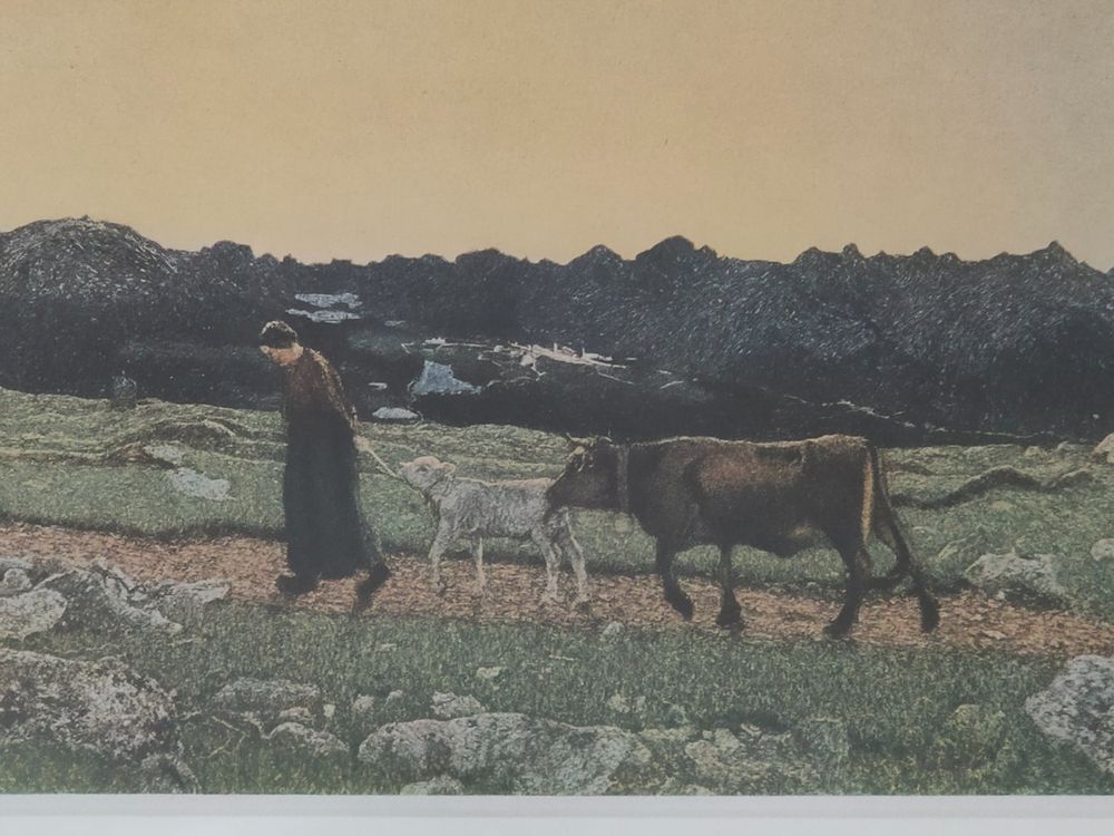 Segantini Lithografie/Kunstdruck mit schönem Rahmen (Gebraucht) in ...