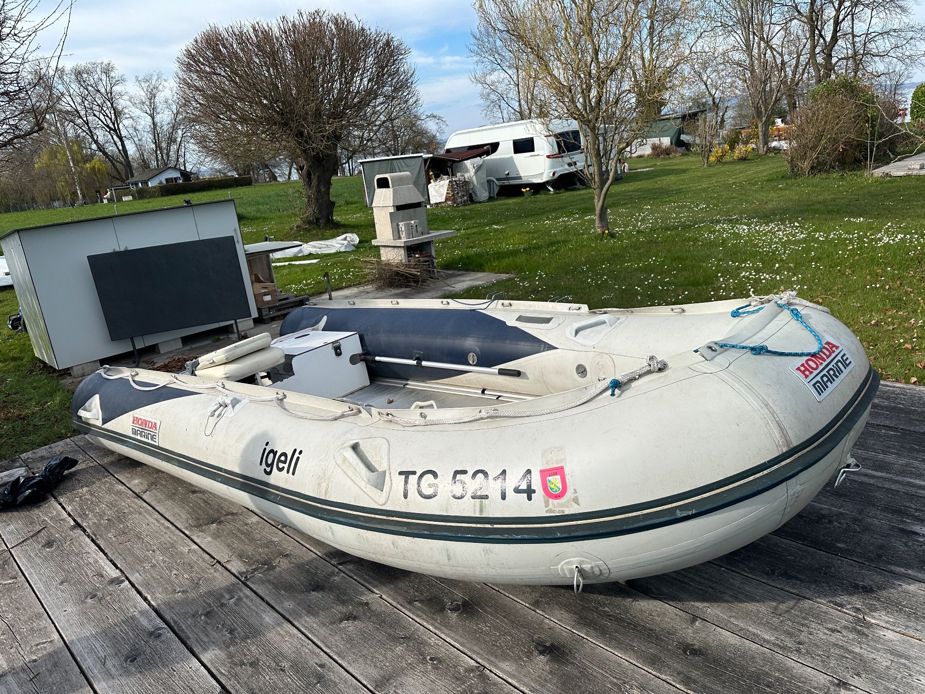 Schlauchboot Honda mit Motor (Gebraucht) in St.Gallen für CHF 850 – mit Lieferung auf Ricardo kaufen