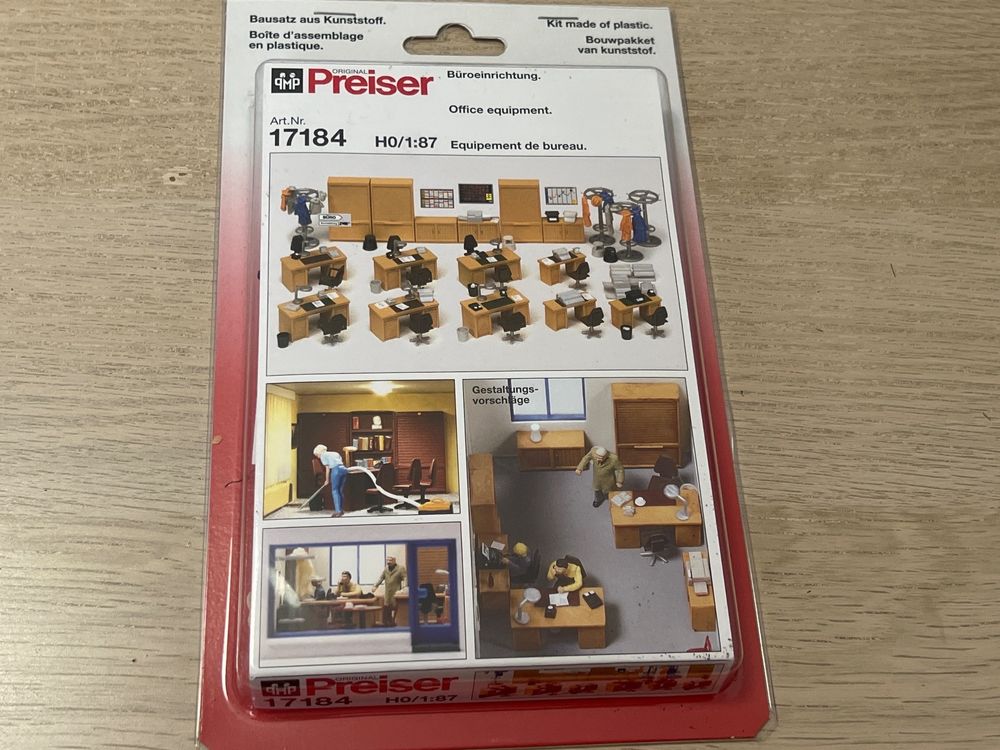 Preiser 17184 Büroeinrichtung H0 OVP NEU (Neu und originalverpackt) in ...