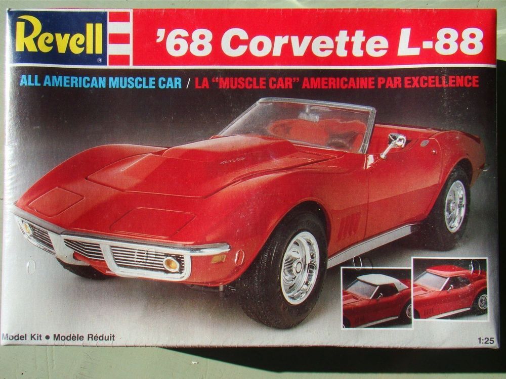 Revell 68 1968 Chevy Chevrolet Corvette Conv L-88 1:25 (Neu und ...
