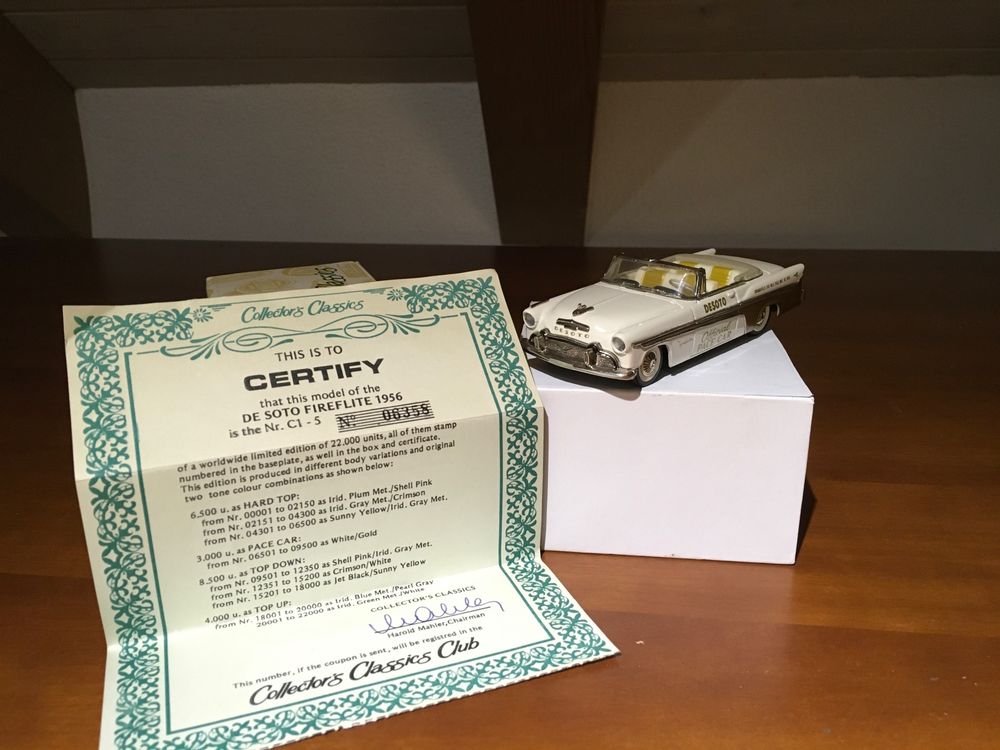 56‘ De Soto Fireflite Pace Car 1/43 Buby Collector‘s Classic (Neu ...