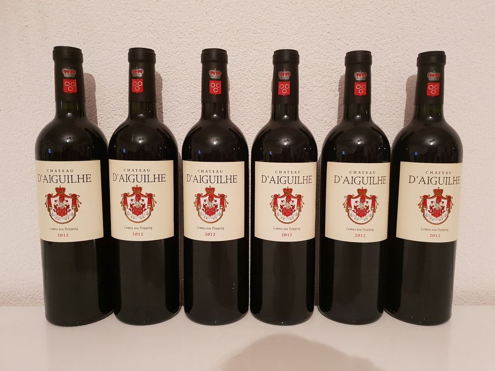 Chateau D'Aiguilhe 2012 6Fl. Inkl OHK (Neu und originalverpackt) in ...