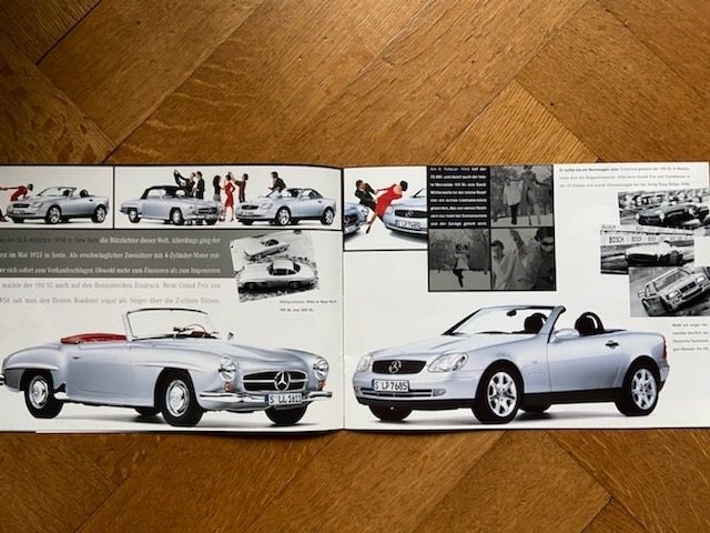 MERCEDES-BENZ SLK Prospekt Lancierung 1996 deutsch brochure (Gebraucht ...