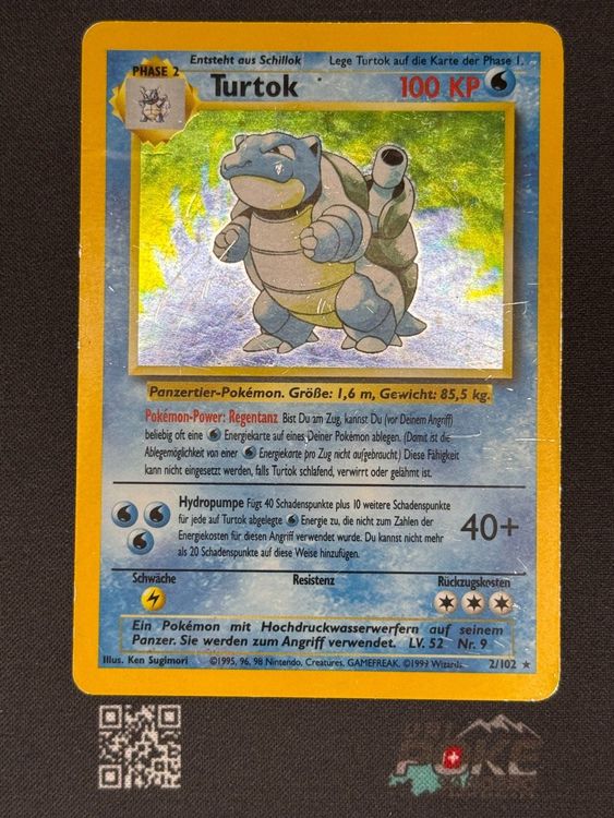 Pokemon Turtok 2/102 Holo - Basis Base - DE (Gebraucht) in Bürglen UR ...