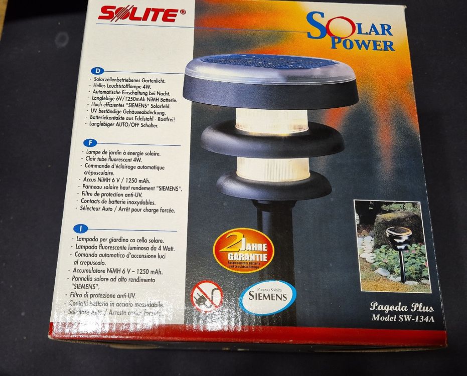 Solarlampe Solite Pagoda Plus NEU | Kaufen auf Ricardo