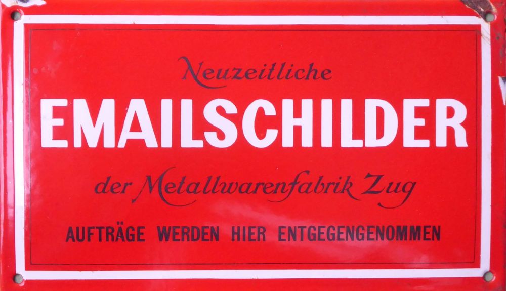 seltenes EMAILSCHILD für EMAILSCHILDER (Gebraucht) in für CHF 37 – mit ...