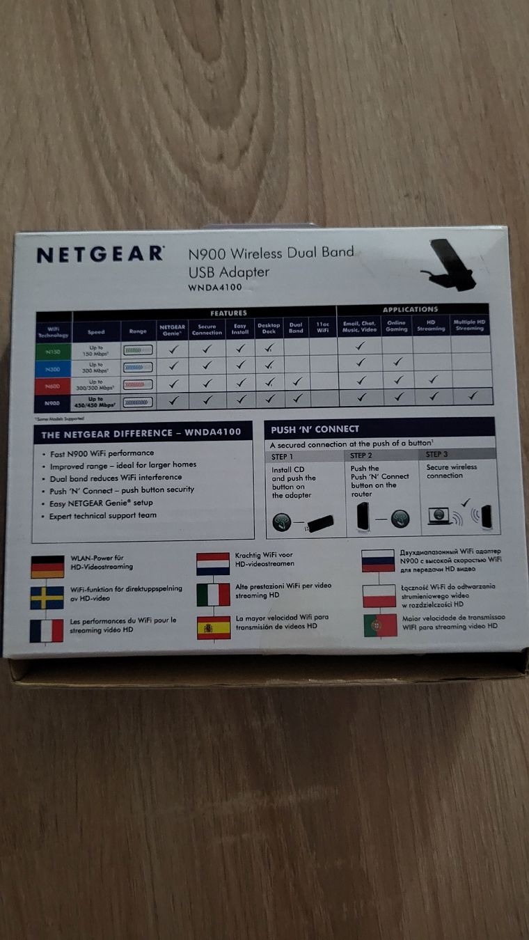 Netgear WNDA4100 Adattatore USB WiFi Dual Band N900🔥 (Neuf avec ...