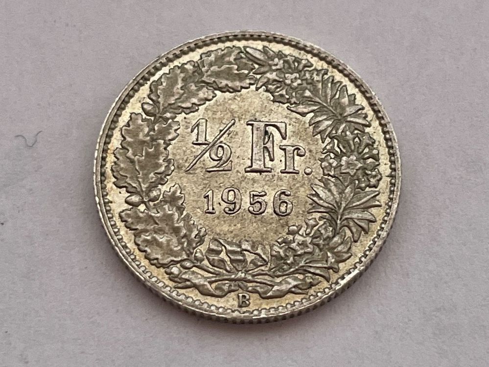 Superbe pièce ½ Fr HELVETIA 1956 en Argent | Kaufen auf Ricardo