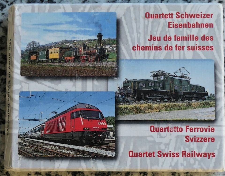 Quartett Schweizer Eisenbahnen (Gebraucht) in Herisau für CHF 1 – mit Lieferung auf Ricardo kaufen