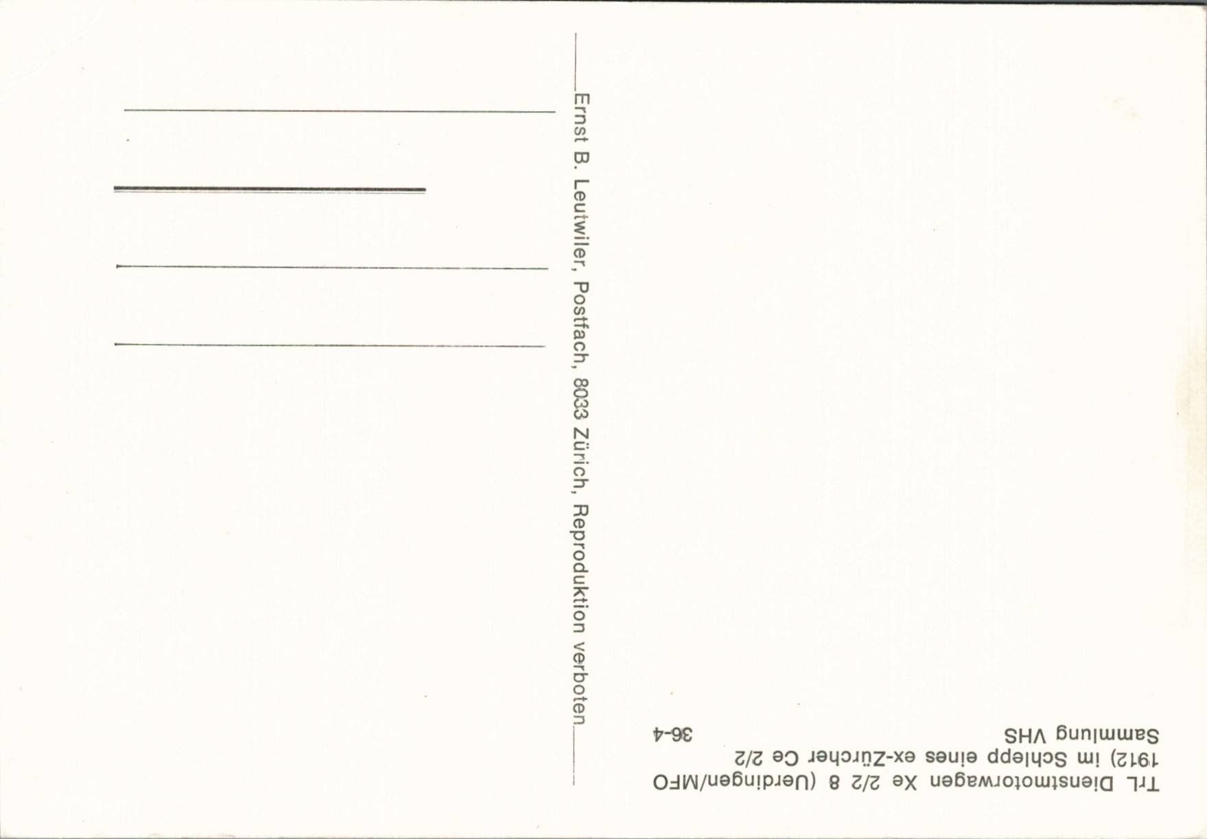 Alte Luzerner Strassenbahn, Tram Xe 2/2, Rarität (Gebraucht) in Luzern für CHF 4 – mit Lieferung ...