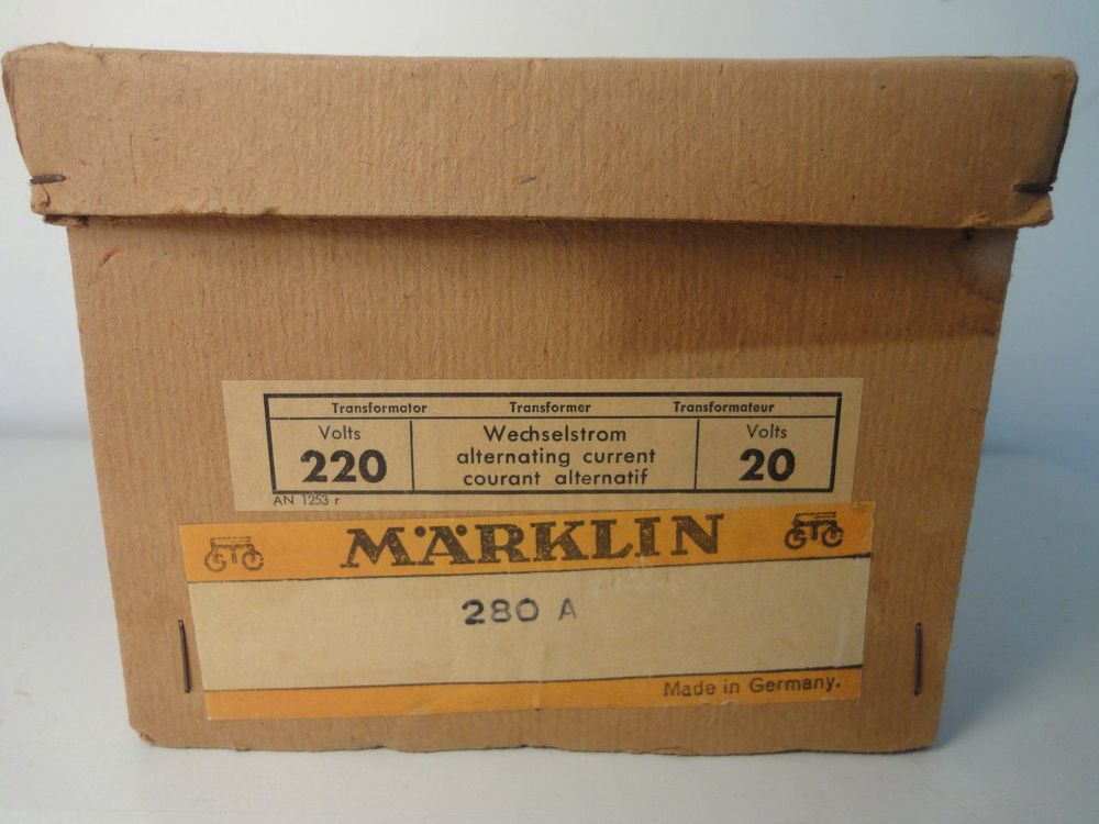 Märklin- Transformator 280 mit Schachtel (Gebraucht) in Winterthur für ...