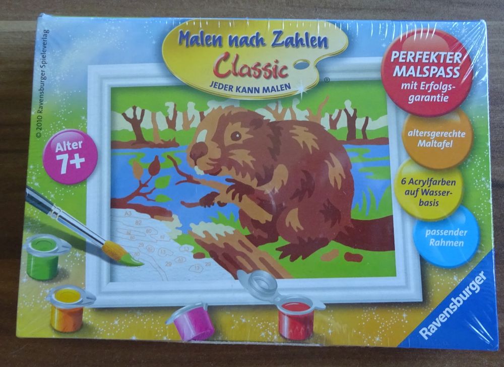 Ravensburger 29524 - Kleiner Biber - Malen nach Zahlen, 12x8 (Neu und ...