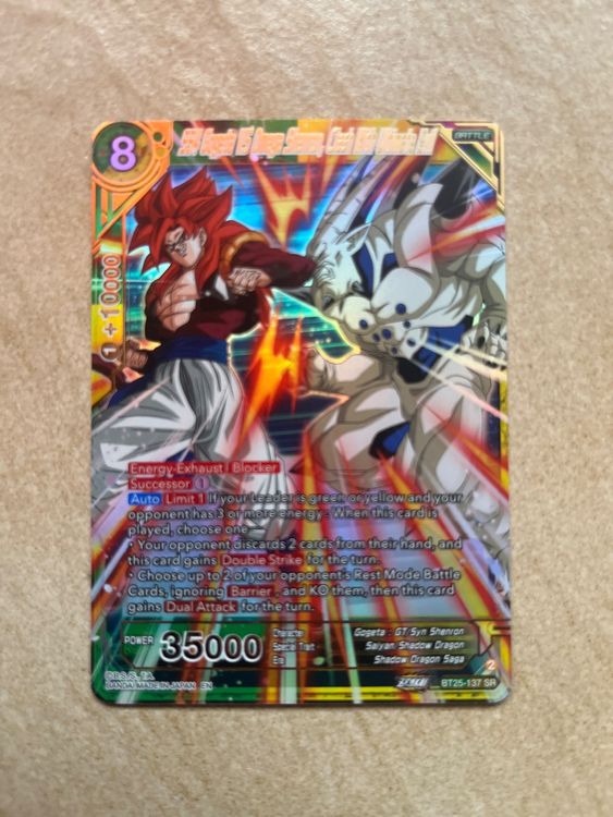 Carte Dragon Ball BT25-137 - SS4 Gogeta VS Omega Shenron | Kaufen auf ...