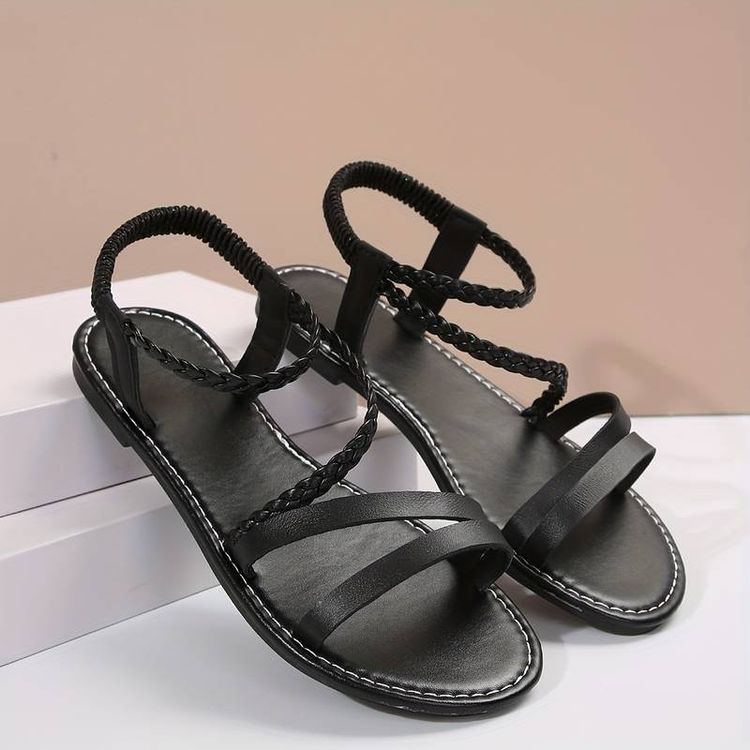 Riemchen Sandalen geflochten Schwarz Gr. 39 NEU (Neu und originalverpackt) in Füllinsdorf für ...