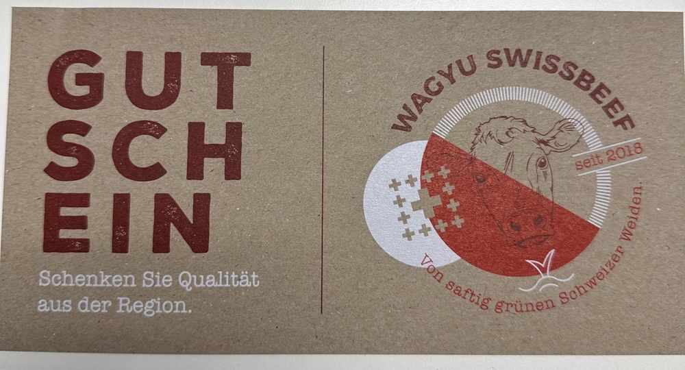 Wagyu Swissbeef Gutschein CHF 200.- | Kaufen auf Ricardo