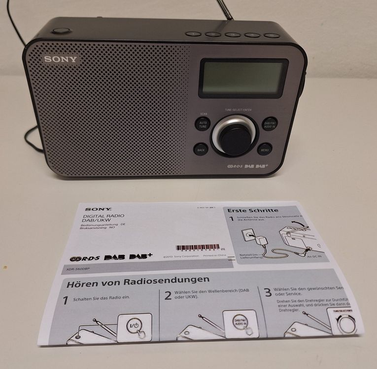 Sony XDR-S60 DAB+/DAB/FM Digital Radio im Retrodesign (Gebraucht) in ...
