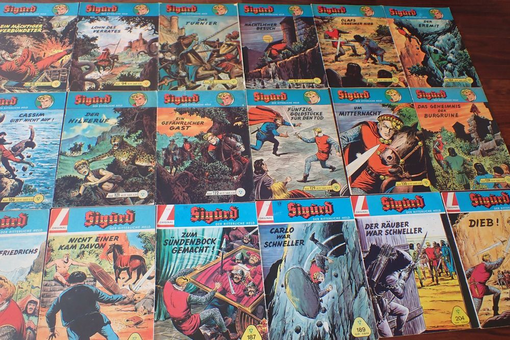 19 antike Comic Hefte: SIGURD der ritterliche Held (Gebraucht) in ...