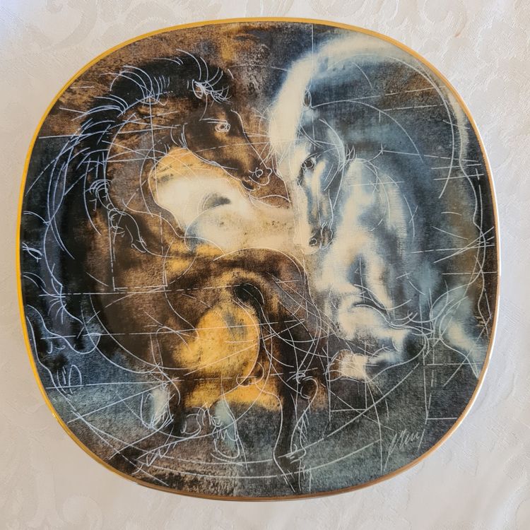 Sammelteller "Zwei Pferde" von Hans Erni, Rosenthal | Kaufen auf Ricardo