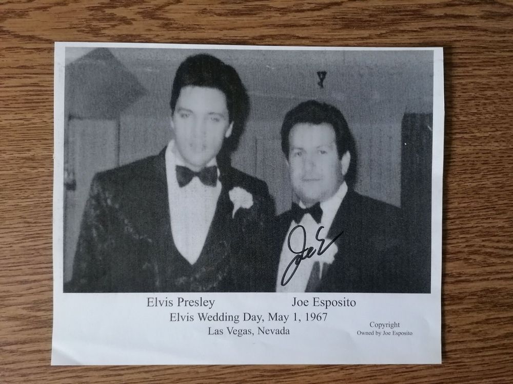 Elvis Presley - Autogramm von Joe Esposito - Road Manager (Gebraucht ...