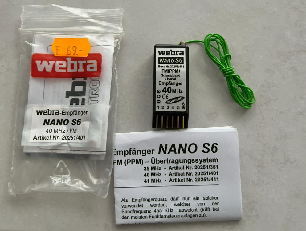 Futaba FC 18 Sender mit Empfänger , 40 Mhz (Gebraucht) in für CHF 100 ...