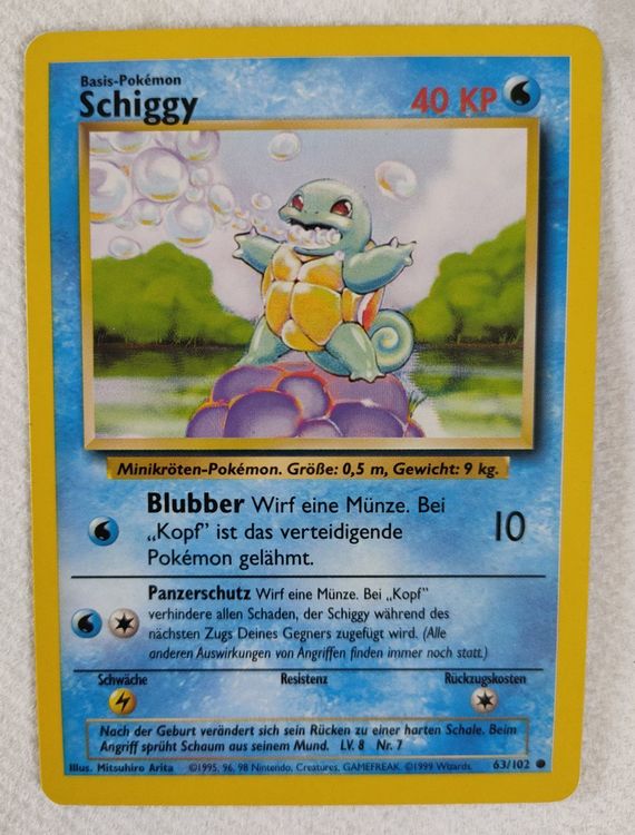 Schiggy Pokemon card Karten Deutsch german (Gebraucht) in Thonex für ...