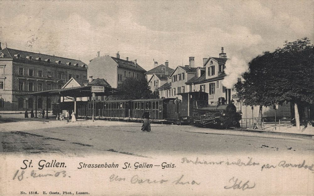 St. Gallen. Strassenbahn St. Gallen - Gais (Gebraucht) in Bronschhofen für CHF 50 – mit ...