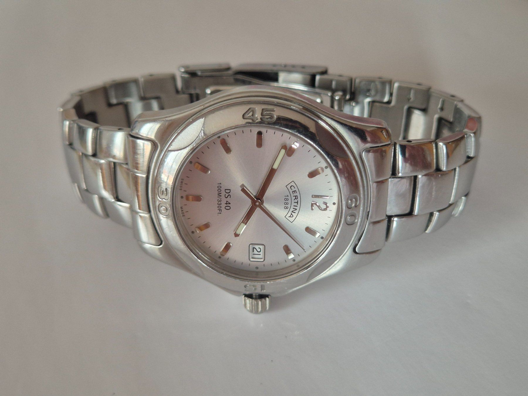 CERTINA 1888 DS 40 Herrenuhr, läuft, Swiss Made- Wasserdicht (Gebraucht ...