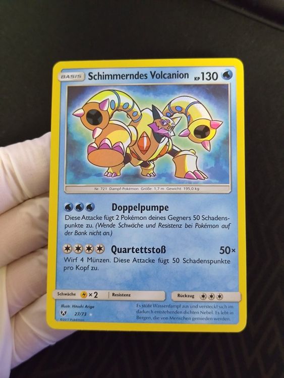 Schimmerndes / Shiny Volcanion Pokemon Karte (Gebraucht) in Killwangen ...