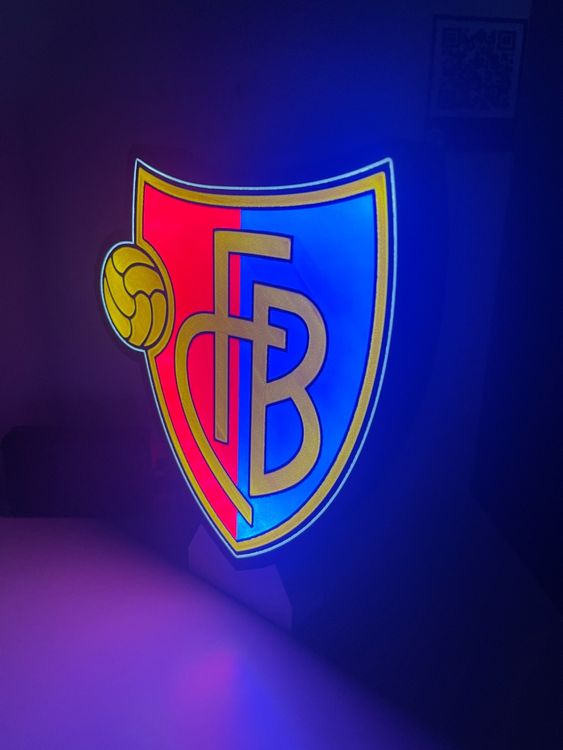 FC Basel Logo mit LEDs | Kaufen auf Ricardo