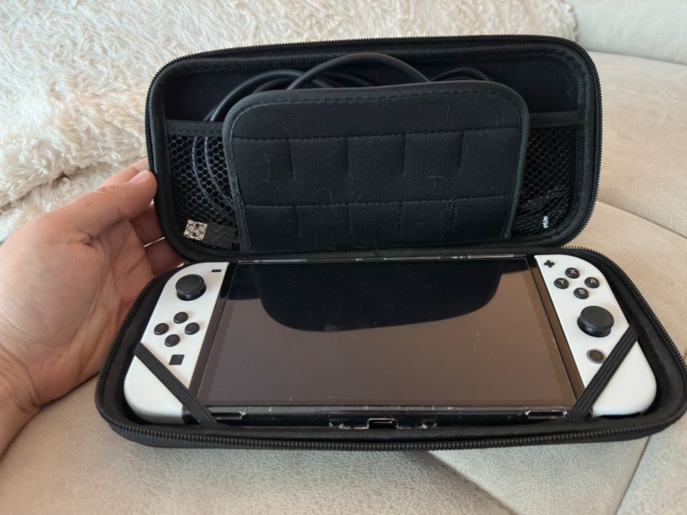 🎮 🧳 Nintendo OLED Switch ZUBEHÖR SORGLOSPAKET Hülle Glas (Neu (gemäss ...