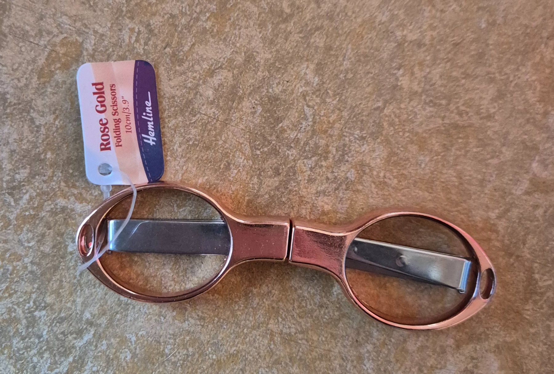 Hemline Roségoldenfarbige Mini Klappschere (Neu (gemäss Beschreibung ...