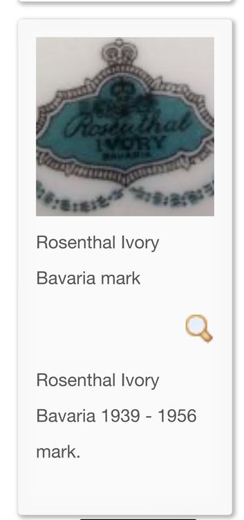 33-tlg. Rosenthal Ivory Bavaria 1939-1956 Geschirr- Service (Gebraucht) in Oberrüti für CHF 289 ...