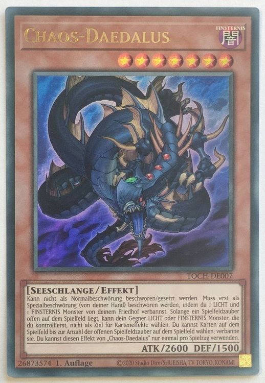 Yu-Gi-Oh! Chaos-Daedalus, TOCH (Ultra Rare) (Gebraucht) in Boniswil für CHF 1.4 – mit Lieferung ...