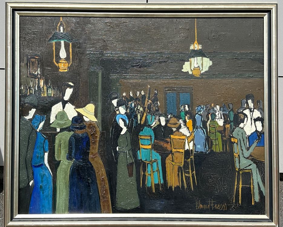 Top Bar Szene grosses Gemälde unleserlich Signiert (Gebraucht) in Root für CHF 115 – mit ...