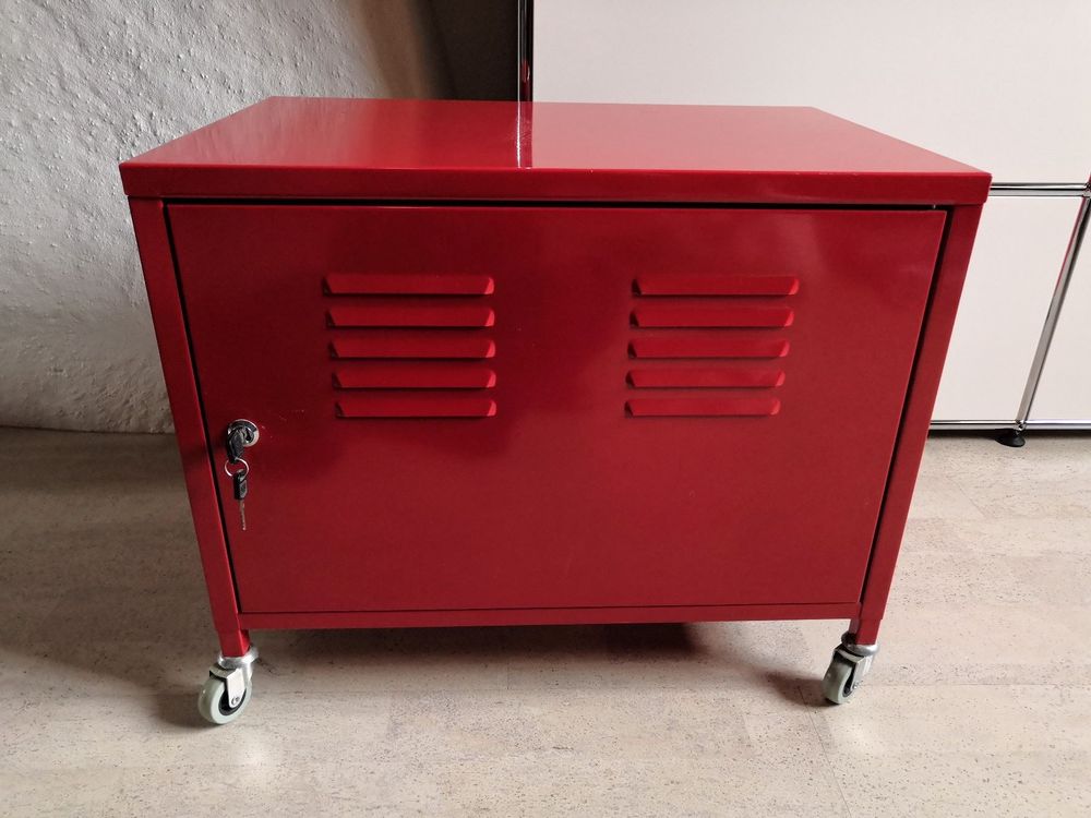 Ikea Rollcontainer aus Metall, rot | Kaufen auf Ricardo