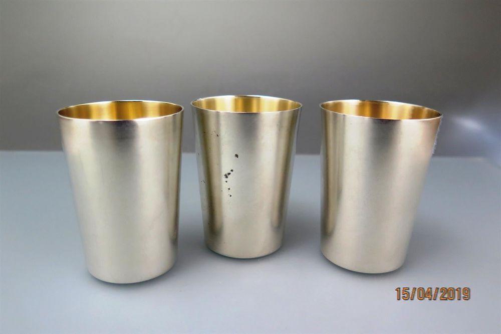 3 Becher massiv Silber 835 #41 WTB | Kaufen auf Ricardo
