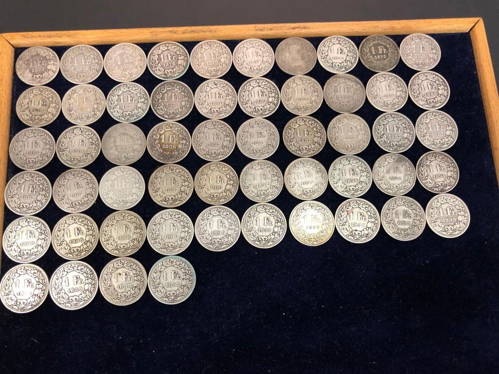 54 x 1 Franken Silber 1875-1899 | Kaufen auf Ricardo