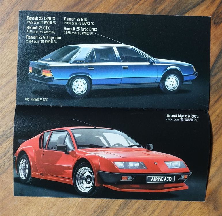 80s Renault Alpine.. Prospekt #956 | Kaufen auf Ricardo