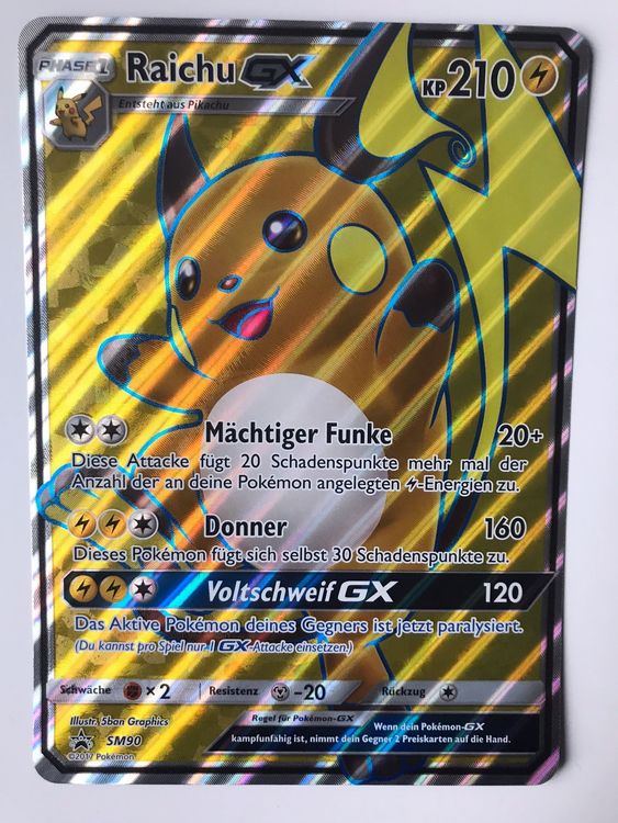 Pokemon Karte - Raichu GX | Kaufen auf Ricardo